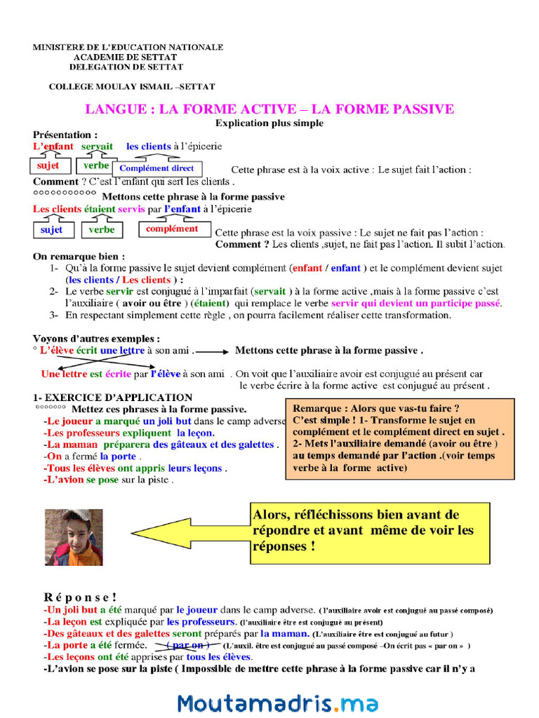 Voix Active Et Passive | PDF