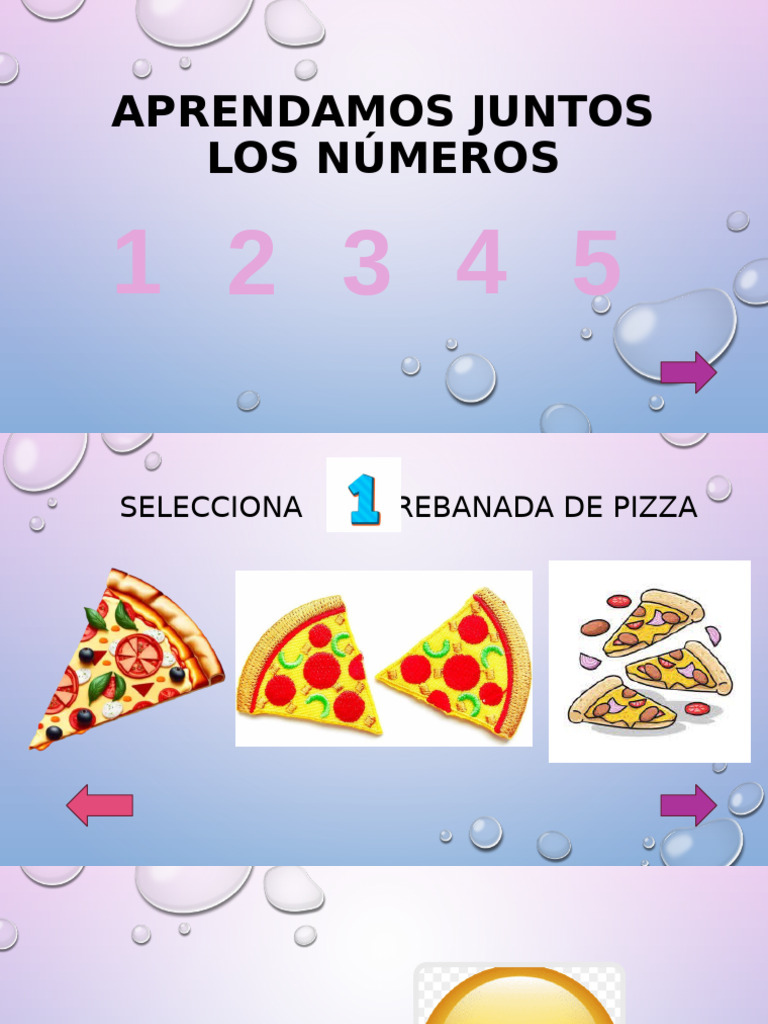 Aprendiendo Números con Pizza | PDF