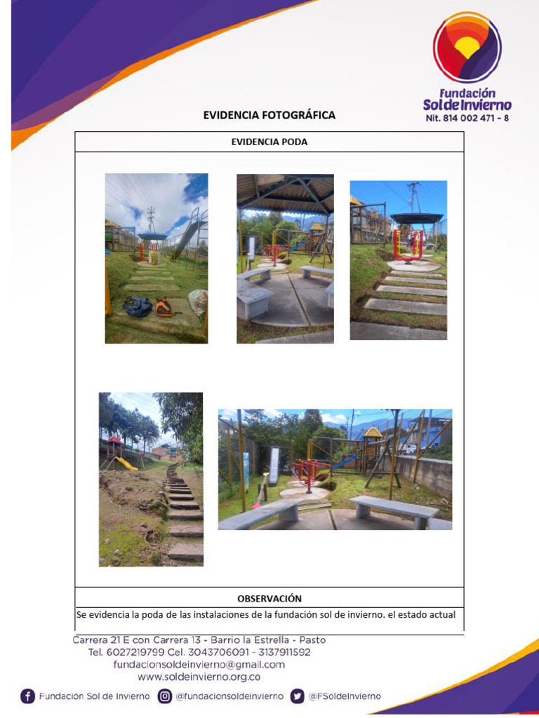 Plantilla para Evidencia Fotográfica - Poda 2 | PDF