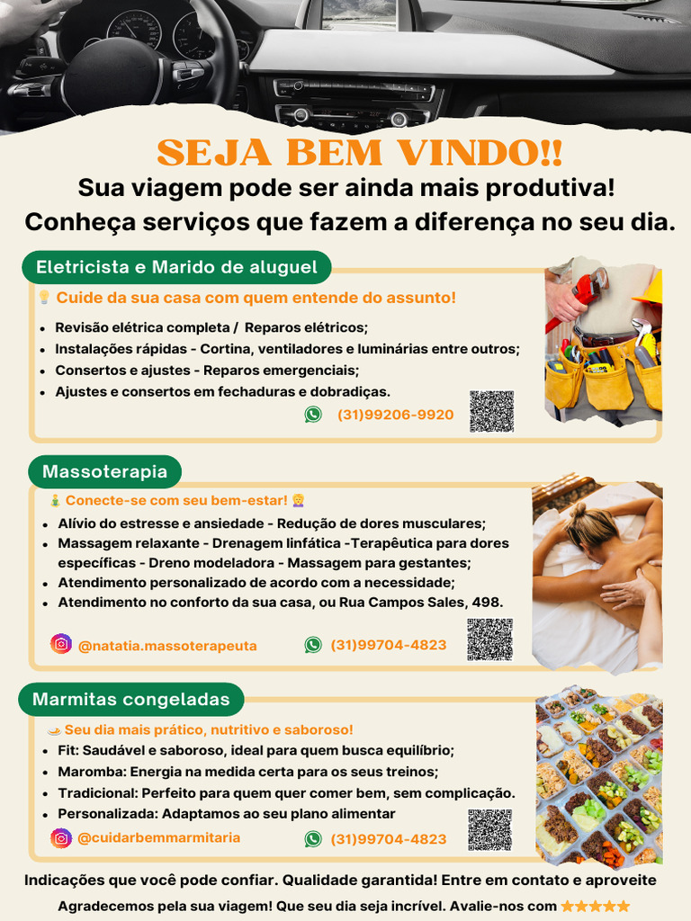 Panfleto Informativo Serviços Oferecidos 1 | PDF