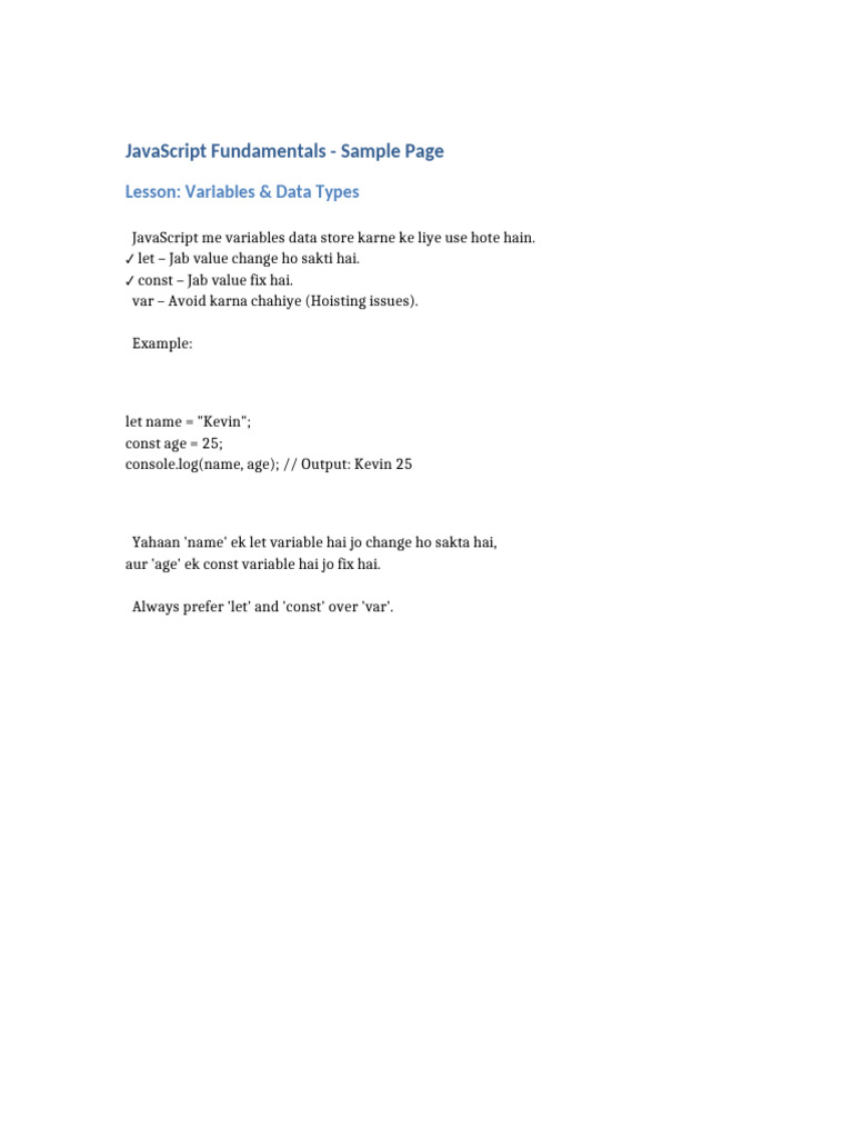 JavaScript Sample Page | PDF