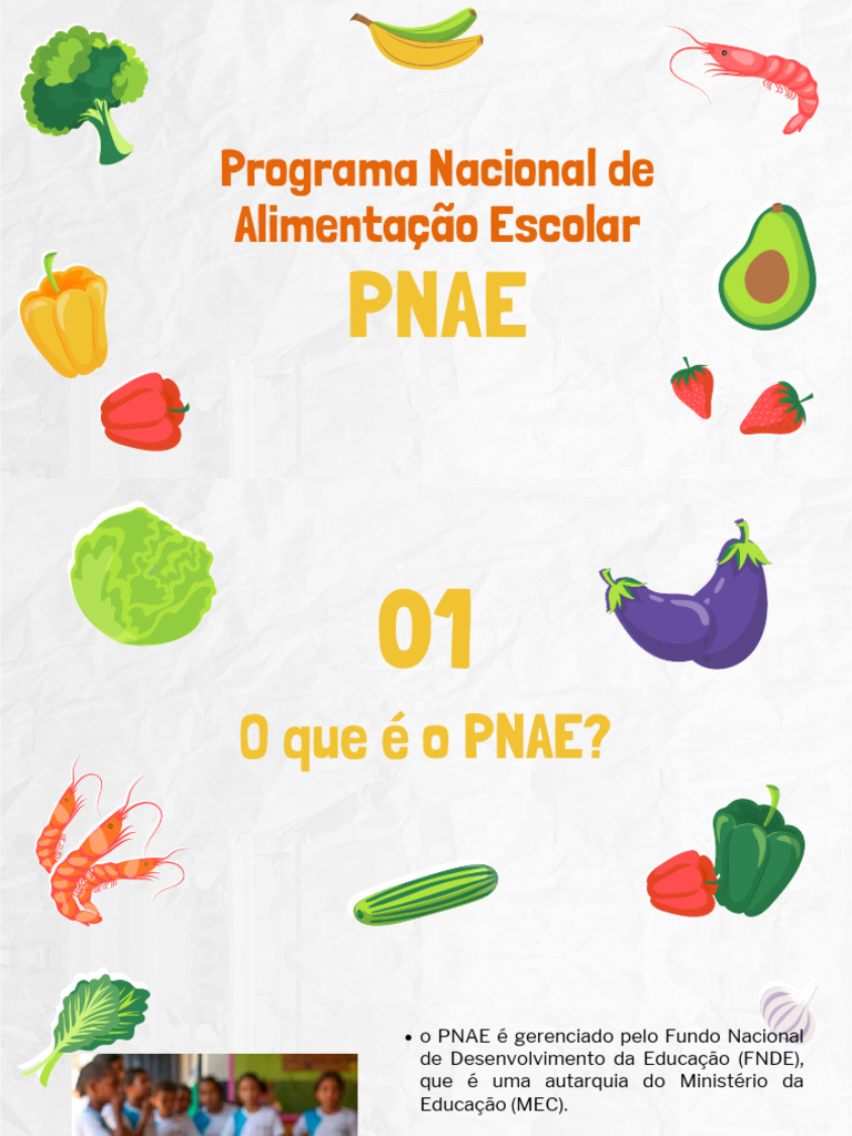 PNAE: Alimentação Escolar Sustentável | PDF | Alimentos | Brasil