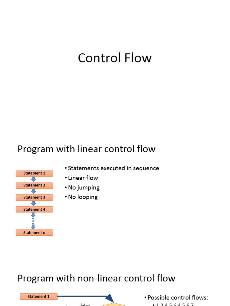 Understanding Control Flow in Programming | PDF | Boolean Data Type | Control Flow