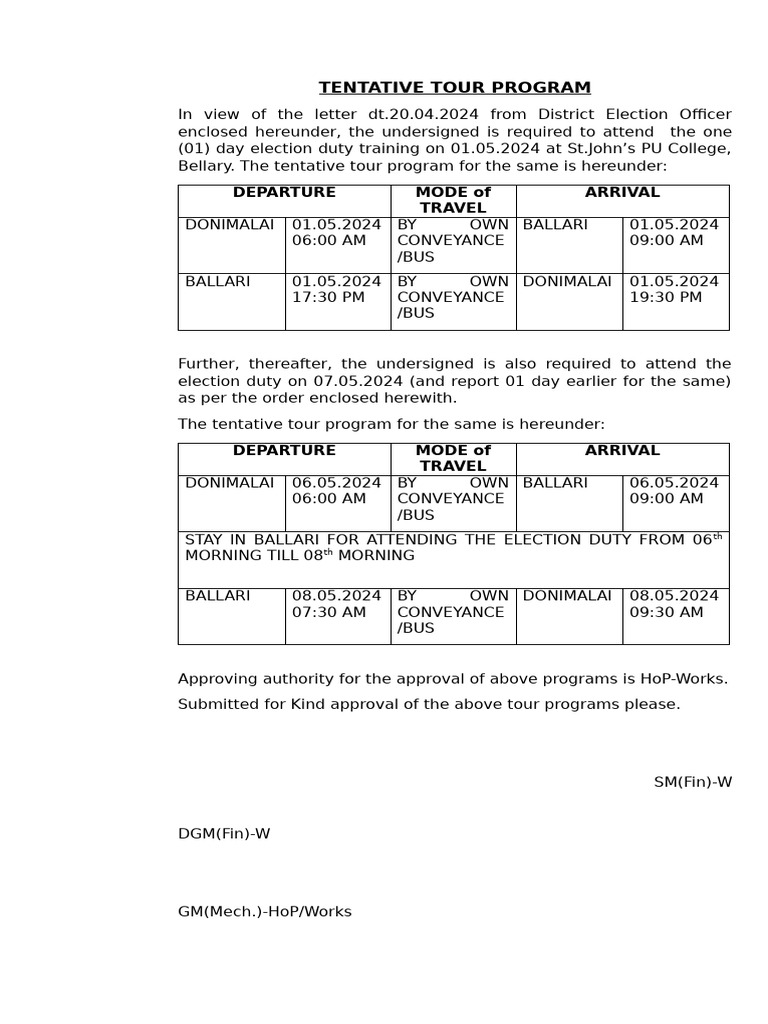 Election Duty Training | PDF