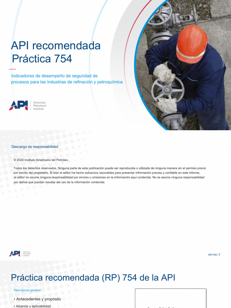 ARPEL Webinar - API RP 754 Process Safety - para Compartir | PDF ...