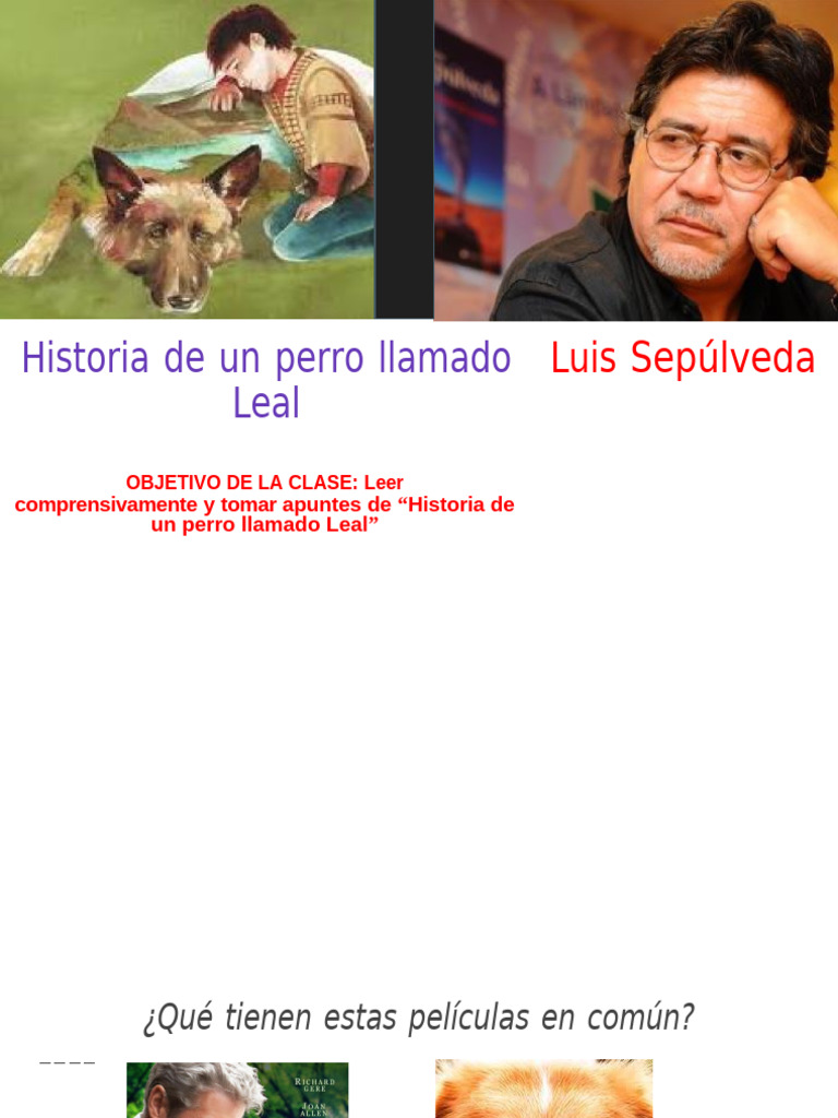 Resumen de "Historia de un perro llamado Leal" | PDF