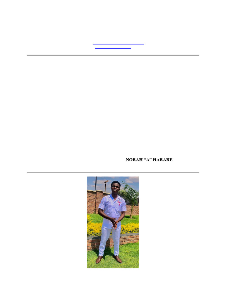 Trainee Dental Nurse Application Resume | PDF | Zimbabwe | Health Care