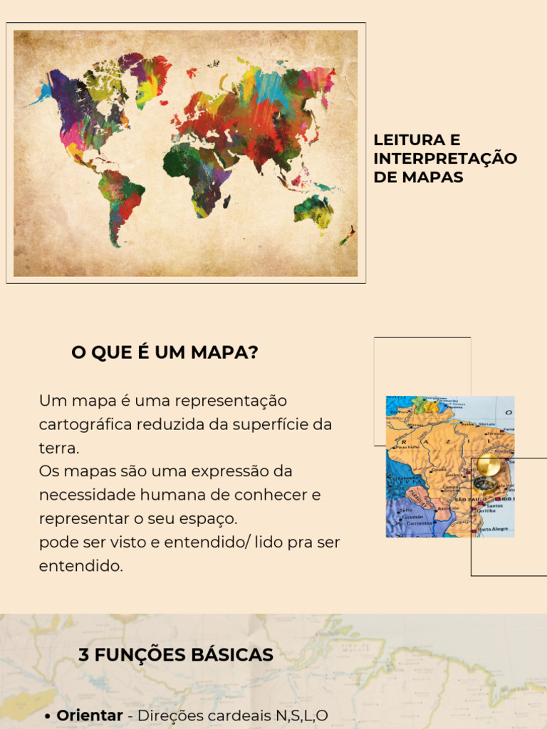 Leitura e Interpretação de Mapas | PDF | Mapa | Cartografia