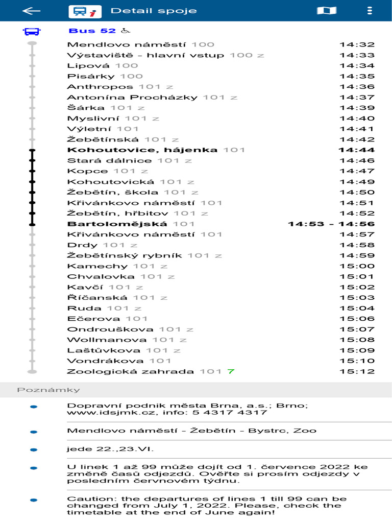 IDOS - Detail Spoje | PDF