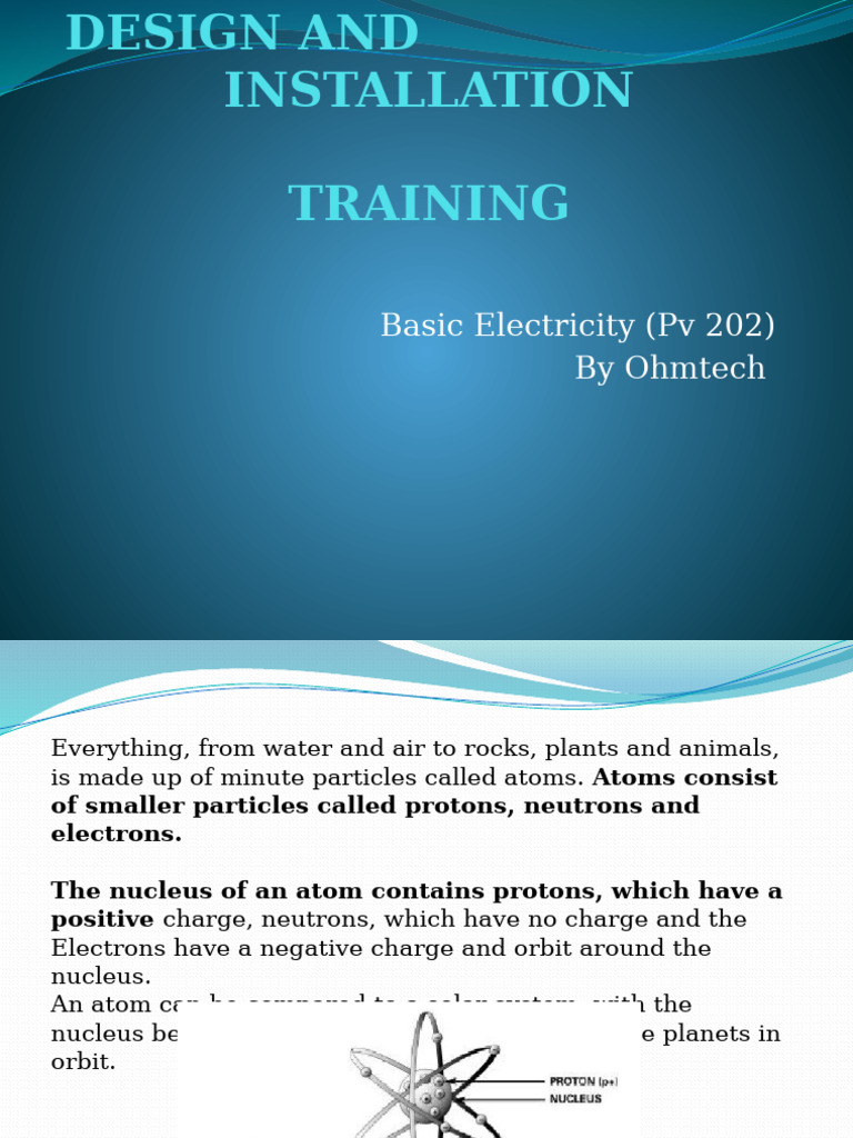Basic Electrical Concept 101a | PDF | Electric Current | Voltage