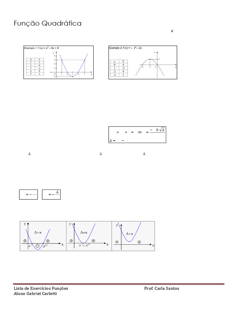 Exercícios de Funções Matemáticas | PDF | Matemática | Analise matemática