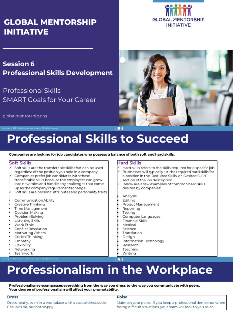 Gmi s6 English Professional Skills Development | PDF | Goal | Skill