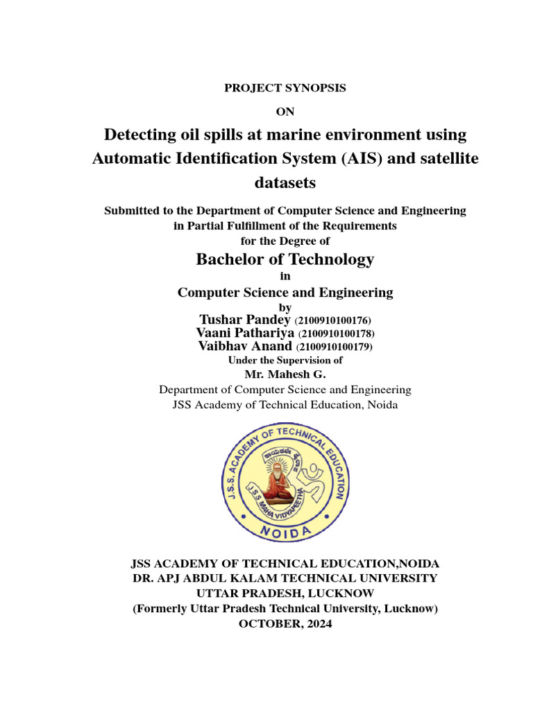 Final Year Synopsis Format | PDF | Engineering | Knowledge