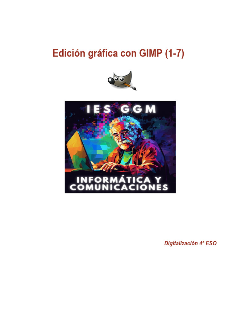 Prácticas GIMP (1-7) | PDF | Color | Dibujo