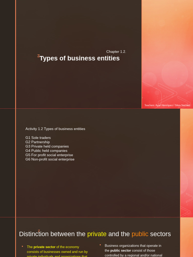 Types of Business Entities Explained | PDF | Social Enterprise ...