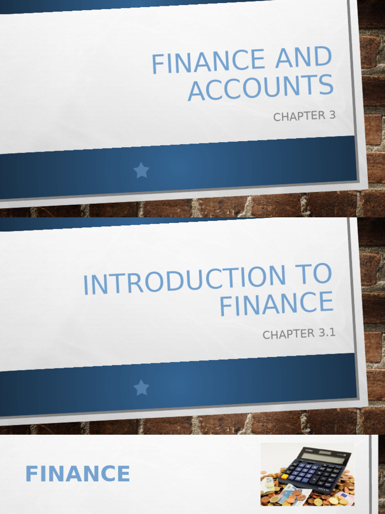 3.1 Introduction To Finance | PDF | Expense | Capital (Economics)