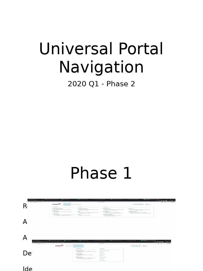 Portals Status Presentation | PDF | Cyberspace | Software