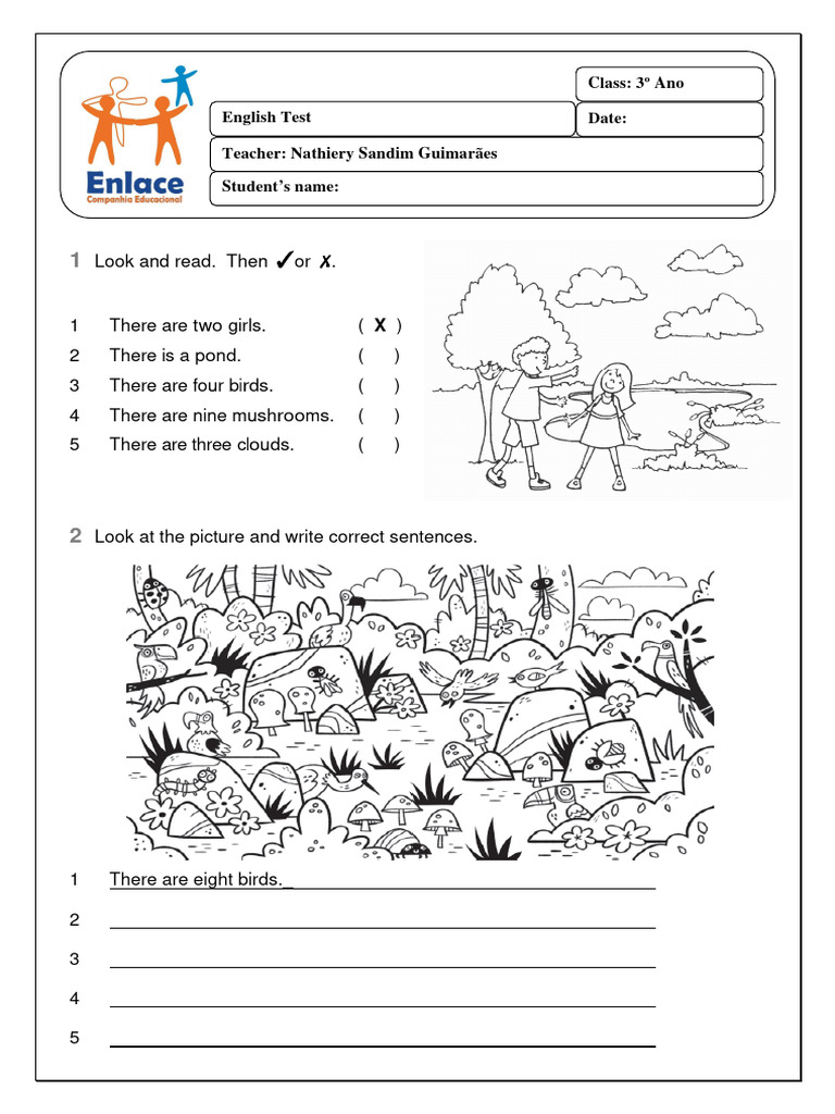 3A - Avaliativa de Inglês - R 03-05 | PDF