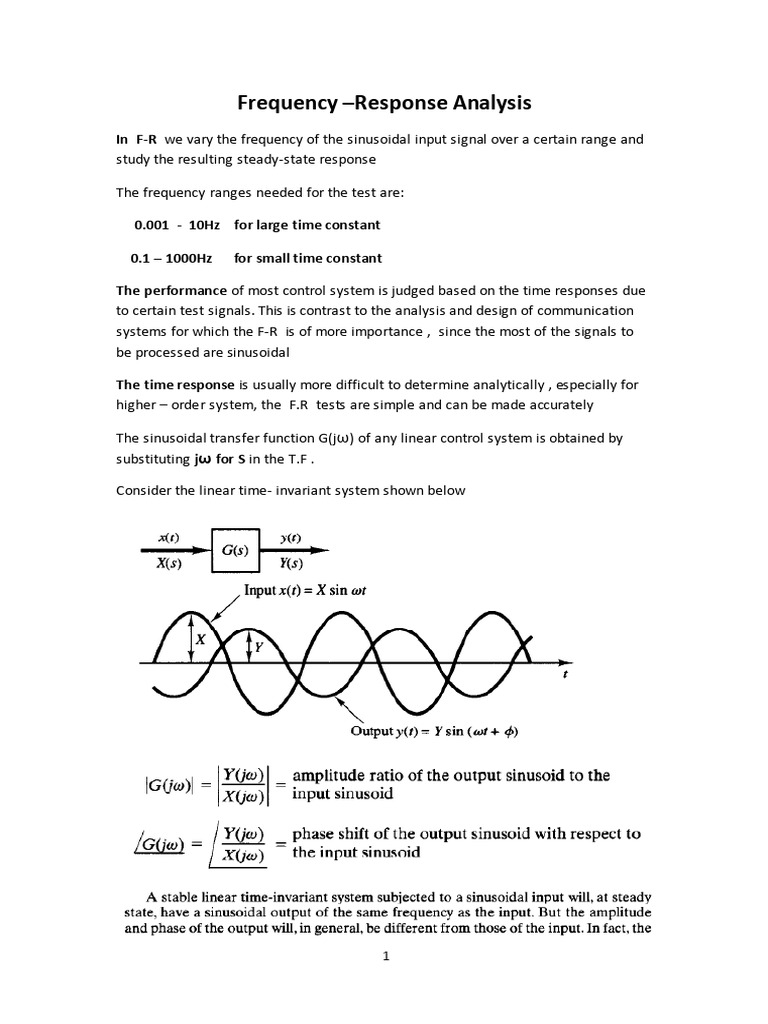 (9)Frequency Response Analysis | PDF | Signal Processing | Computer Engineering