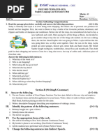 Descriptive Writing Class 9 | PDF | Home & Garden