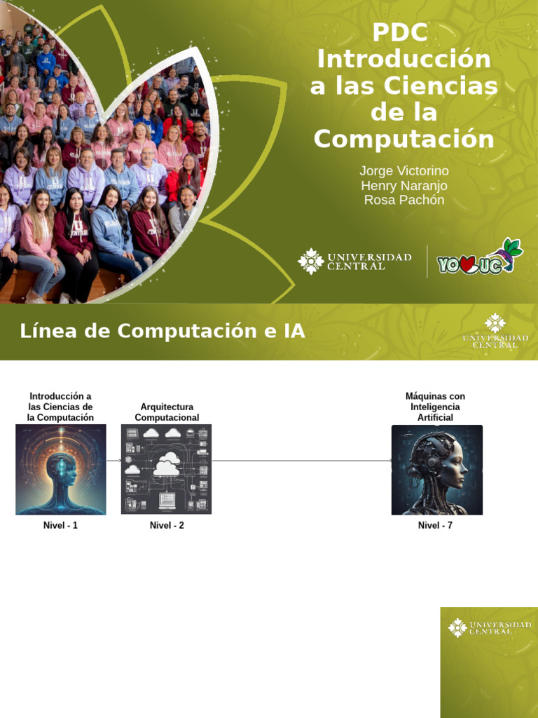 Presentacion-PDC-Intro Ciencias Computación (2) | PDF | Ciencias de la Computación | Informática