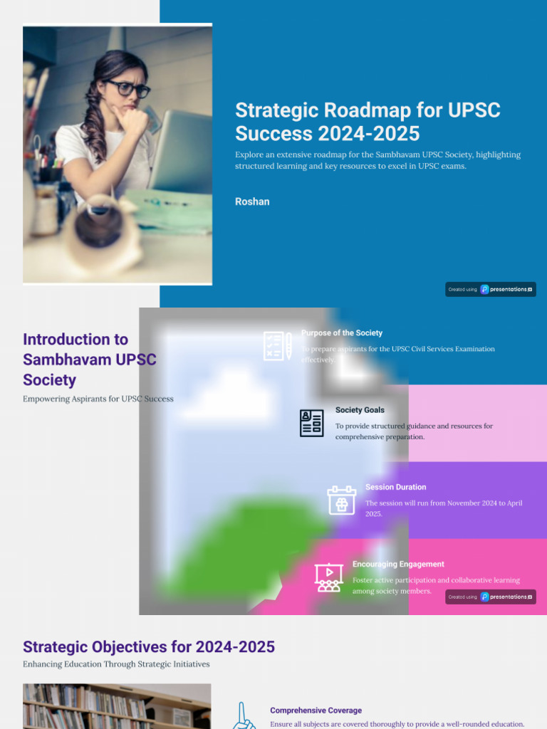 Roadmap For Sambhavam UPSC Society 2024-2025 | PDF