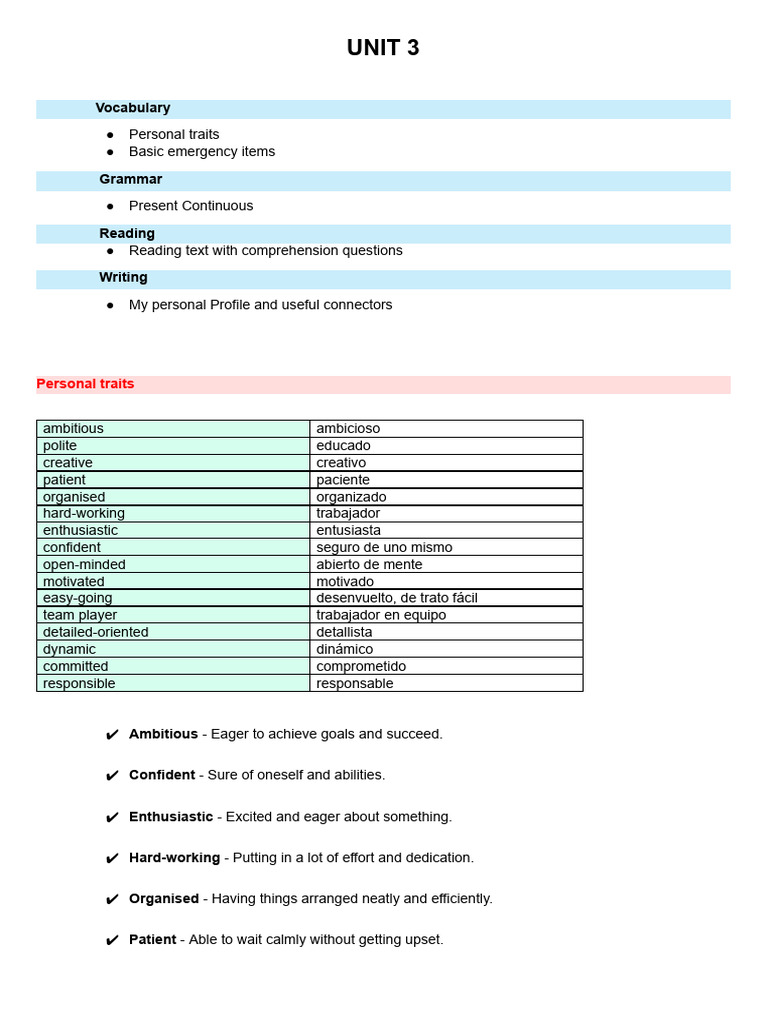 Ficha Resumen Unit 3 Emergencias | PDF | Cognitive Science | Psychological Concepts