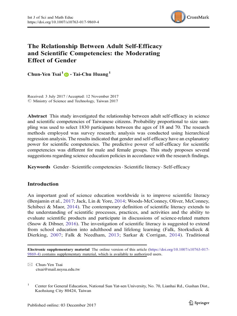 201-Tsai & Huang-The Relationship Between Adult Self-Efficacy ...