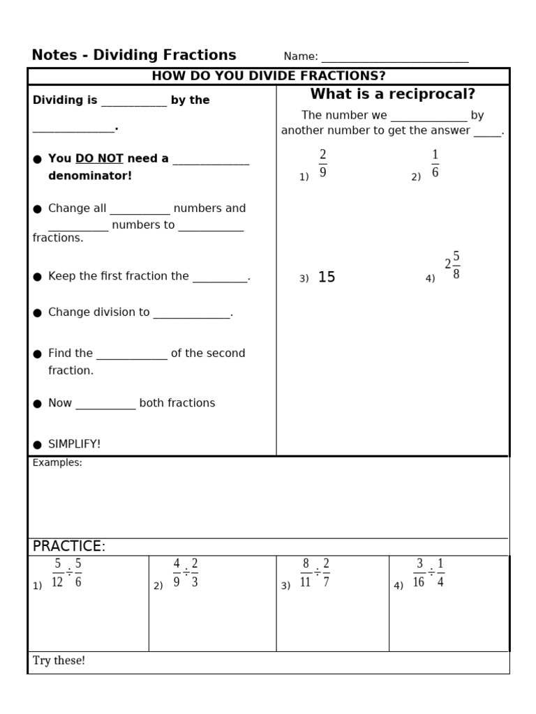 Dividing Fractions Made Easy | PDF