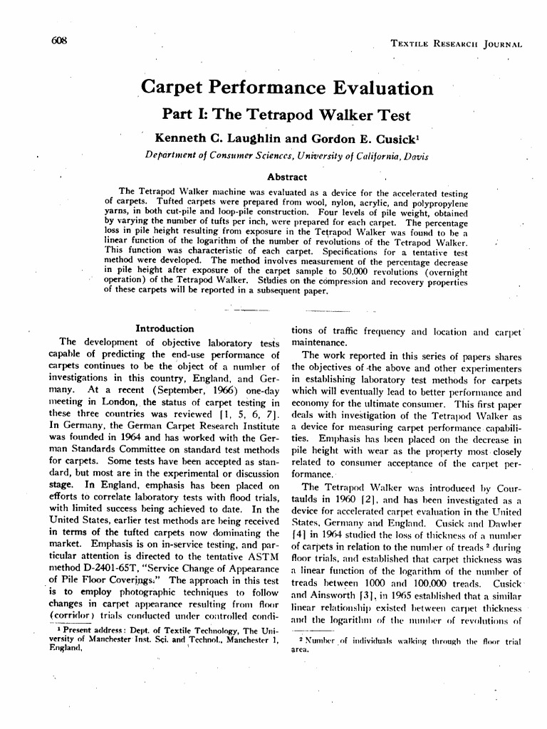 1967-Carpet Performance Evaluation Part I The Tetrapod Walker Test ...