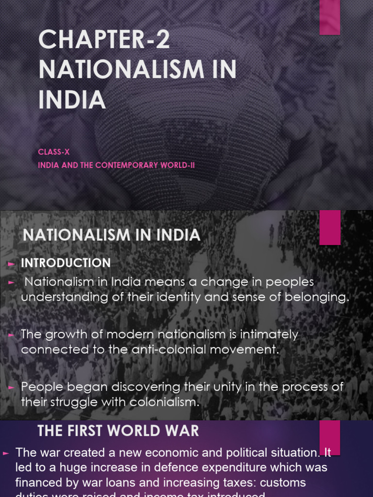 Chapter-2 Nationalism in India: Class-X India and The Contemporary ...