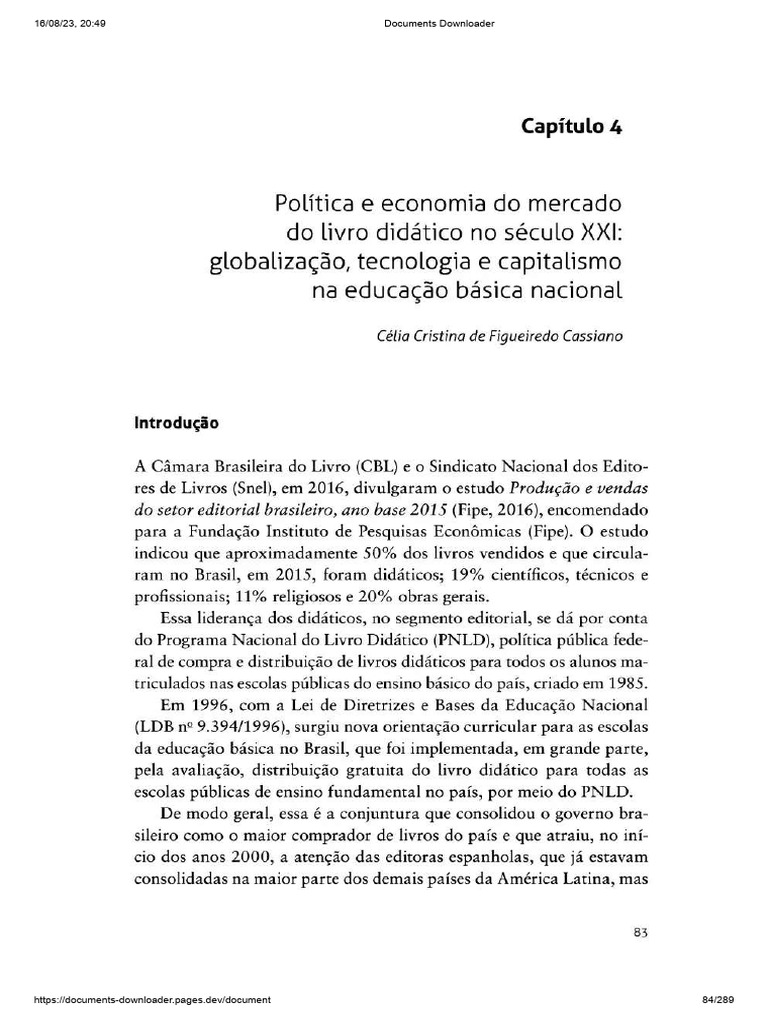 Cap Celia Cassian Livros Didáticos Mercado | PDF