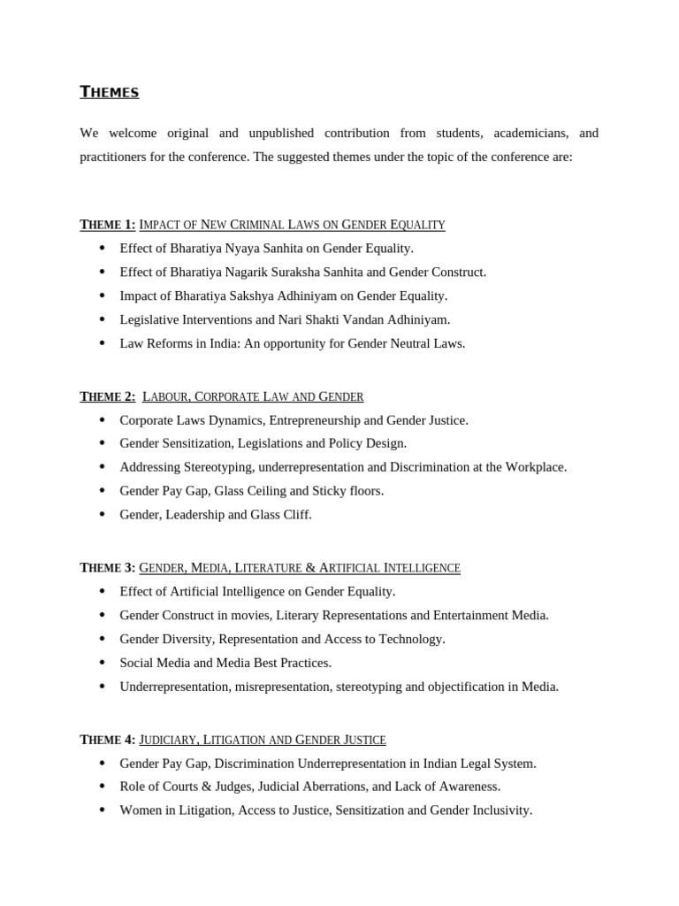 Themes of Conference | PDF