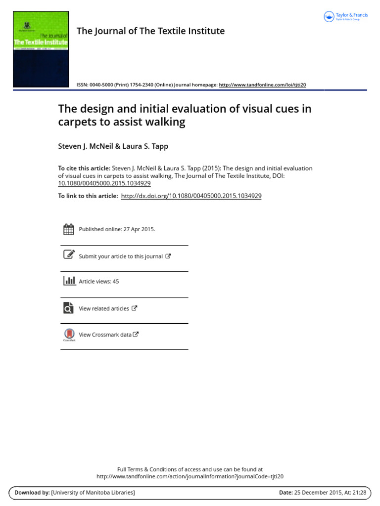 2016-The Design and Initial Evaluation of Visual Cues in Carpets To ...