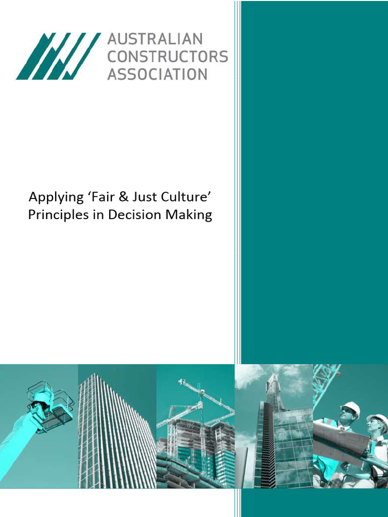 Fair & Just Culture in Decision Making | PDF | Safety | Reliability ...