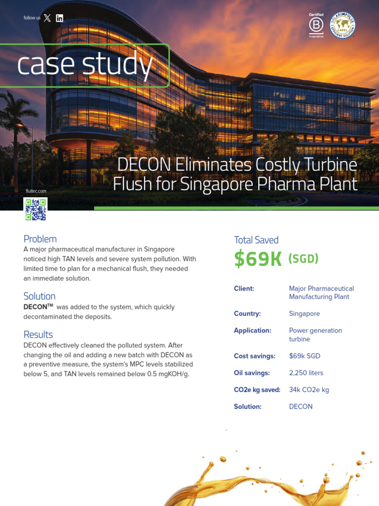 11-14-2024-Fluitec-Case-Study-Decon-Power-Gen-Turbine-Singapore-01 | PDF