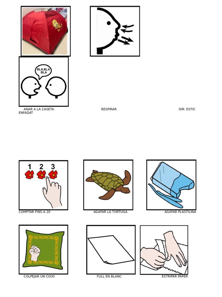 PICTOS Grans Per Agafar Quan M'enfado | PDF