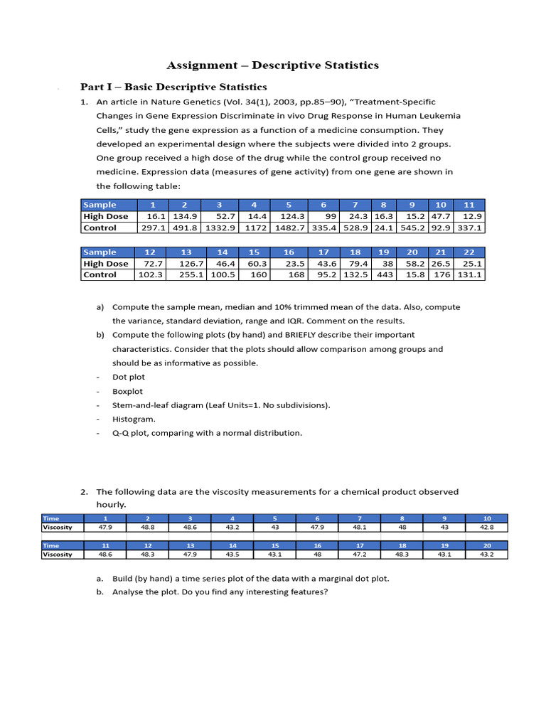 Assignment | PDF | Statistical Theory | Statistics