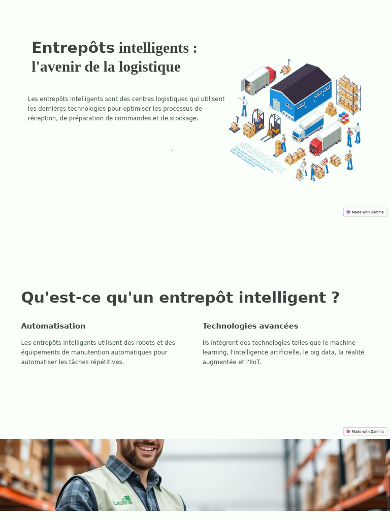 Entrepots Intelligents Lavenir de La Logistique | PDF | Entrepôt | Informatique