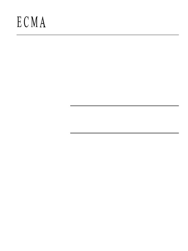 ECMA-262 1st Edition June 1997 | PDF | Boolean Data Type | Data Type