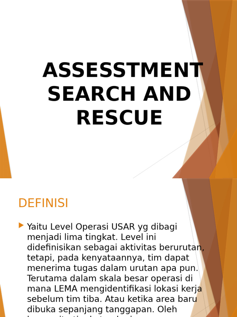 Bab 5 Assestment Search and Rescue (Asr) | PDF