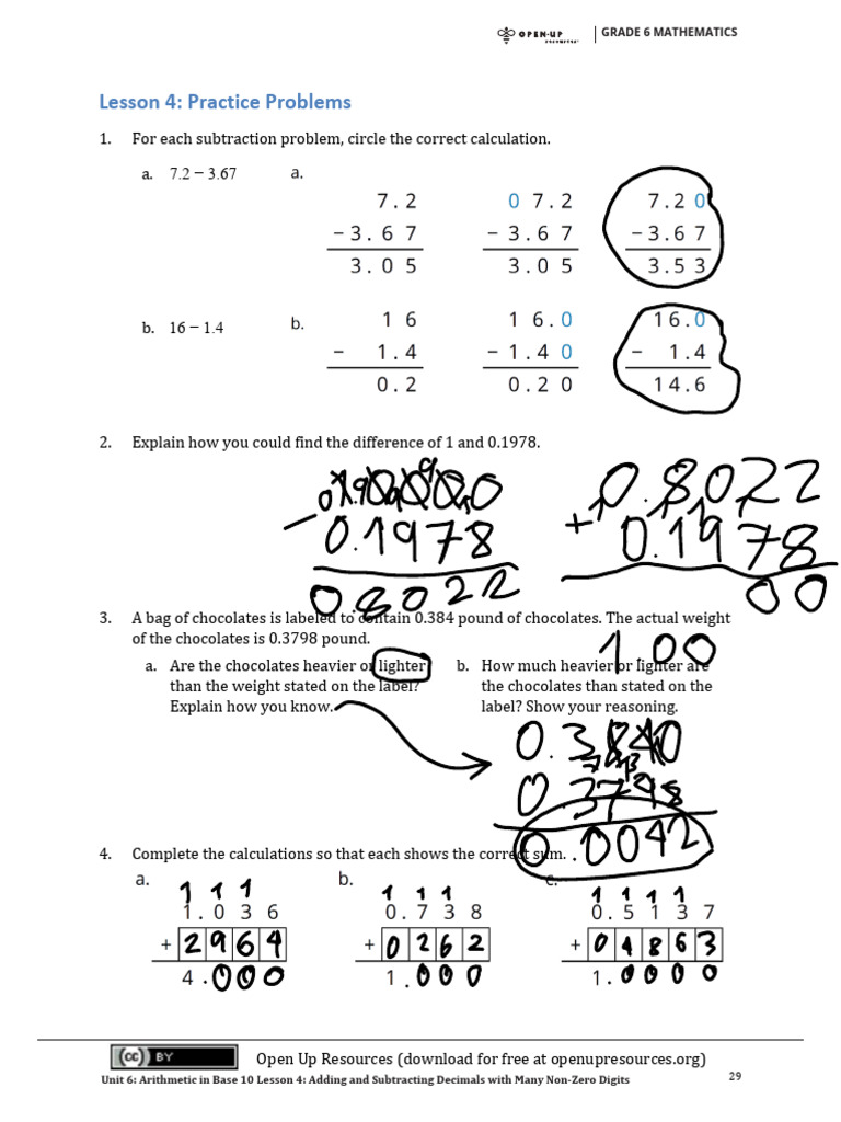 Alexa Reyna Loera - Student - MillsParkMS - L4PP | PDF | Subtraction ...