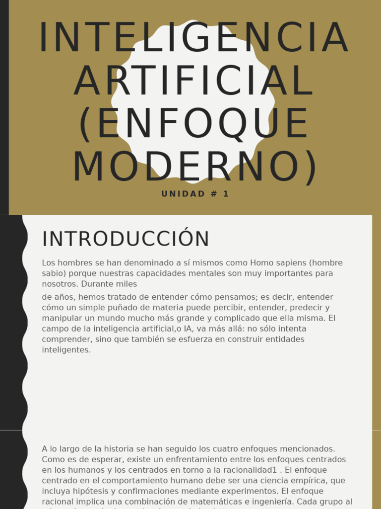 Inteligencia Artificial (Enfoque Moderno) | PDF | Pensamiento | Humano