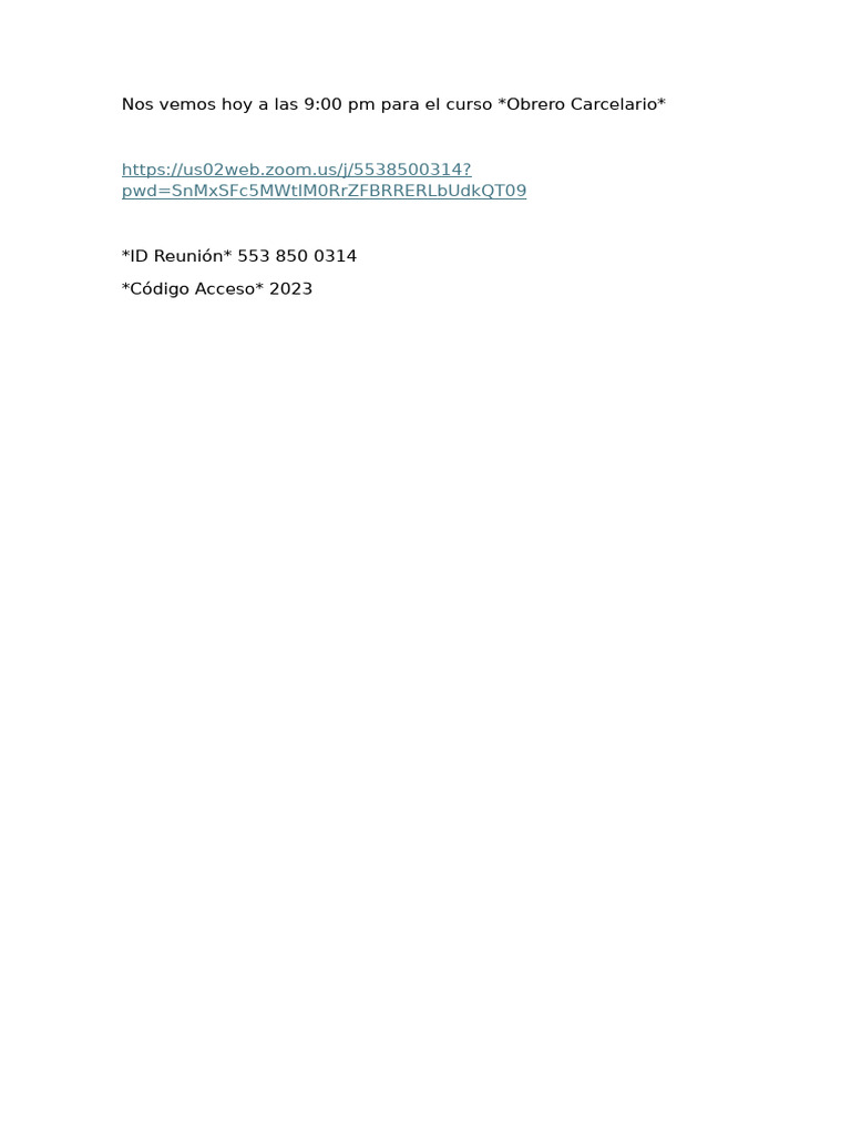 Zoom Carcelero | PDF