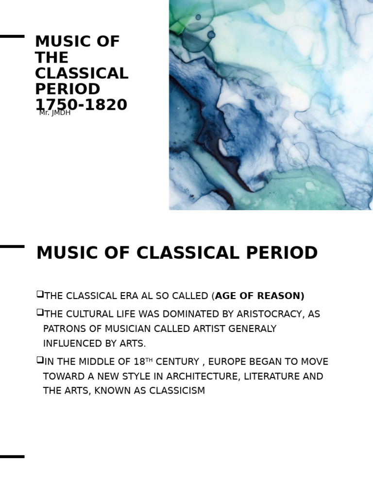 Q2 Music of The Classical Period | PDF