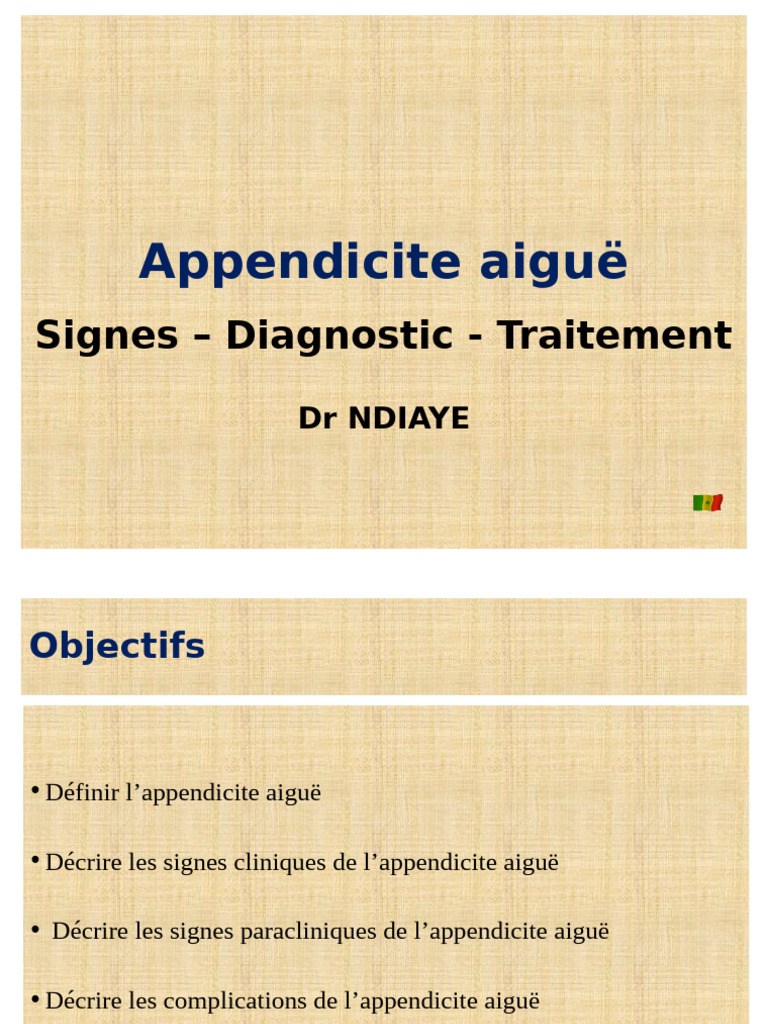 Appendicite%!!!aiguÃ« | PDF | Médecine clinique | Maladies et troubles