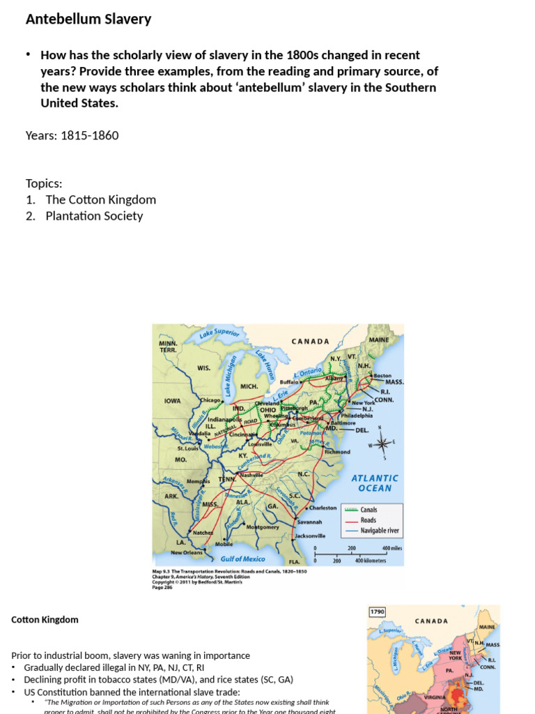Antebellum Slavery - Tagged | PDF | Slavery In The United States ...