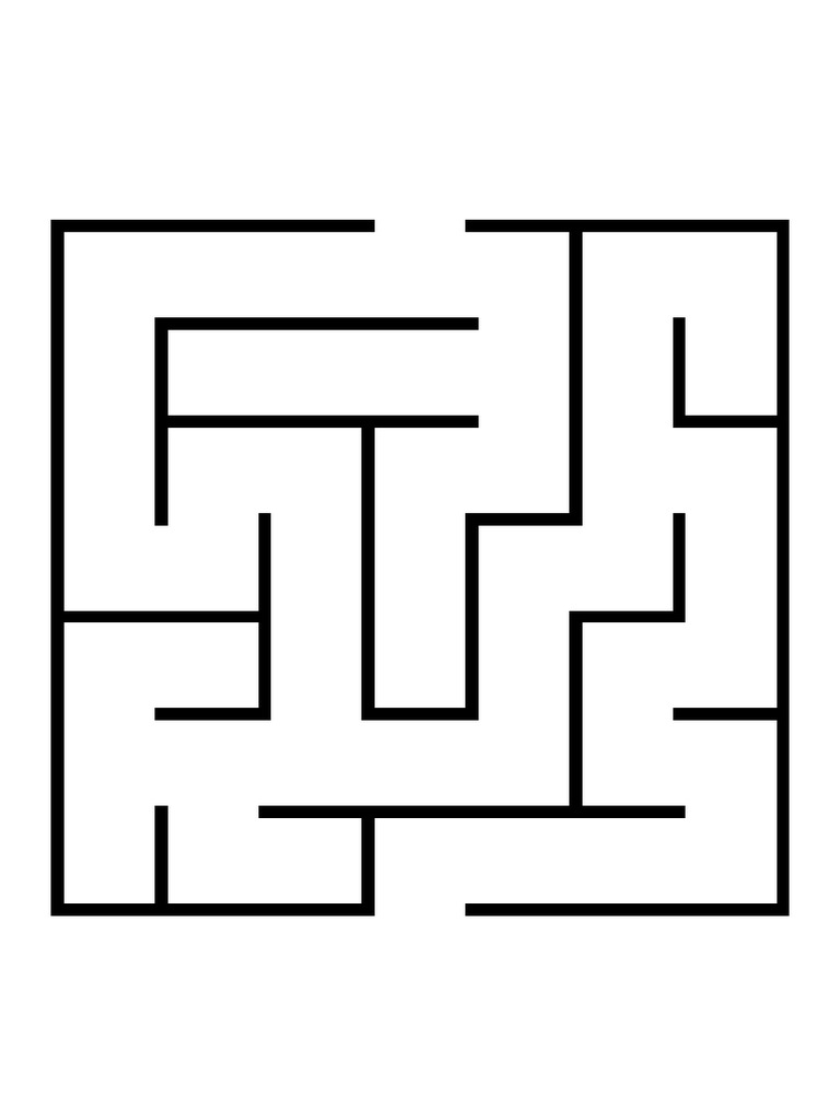 7 by 7 Orthogonal Maze | PDF