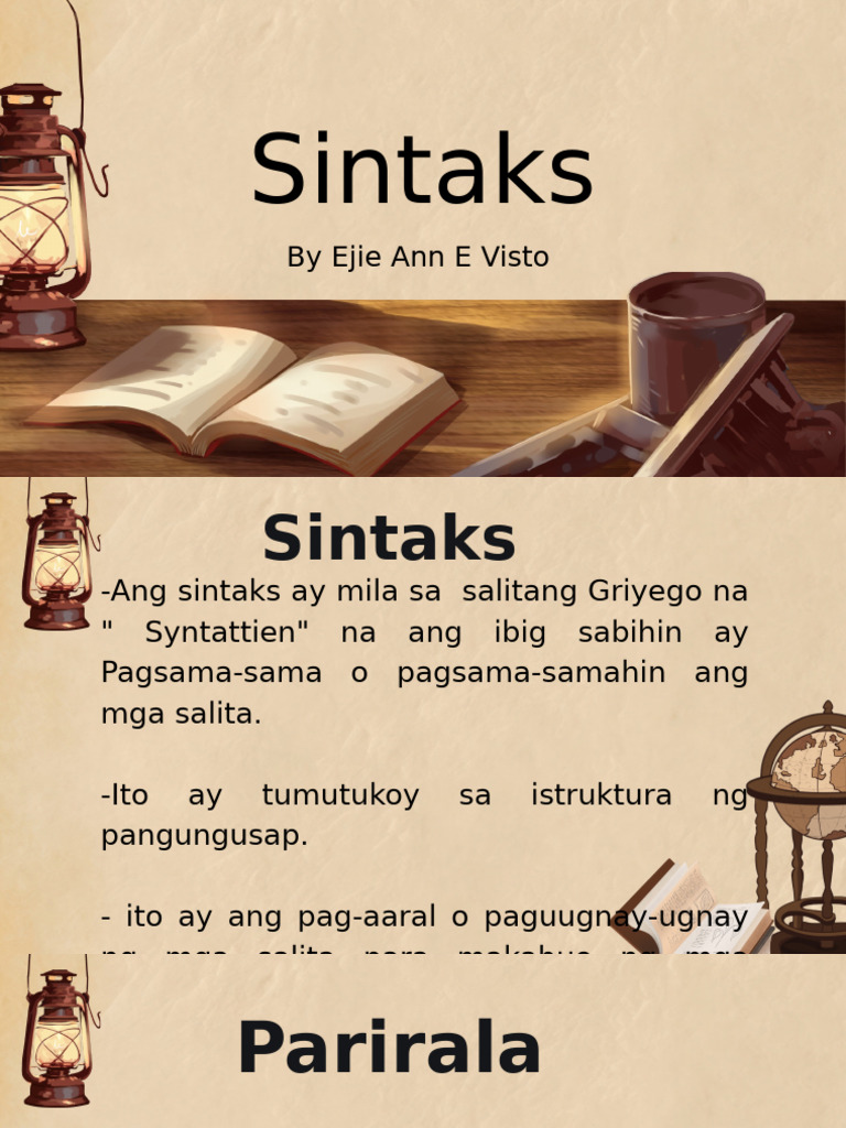 Sintaks Filipino | PDF