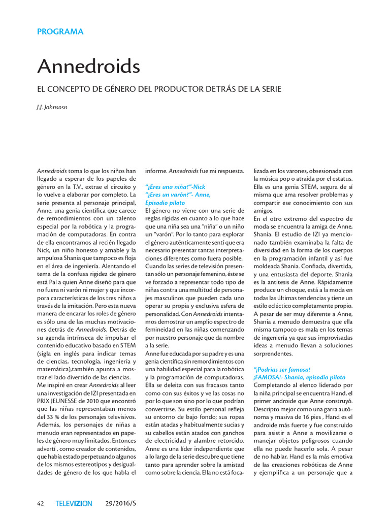 Annedroids | PDF